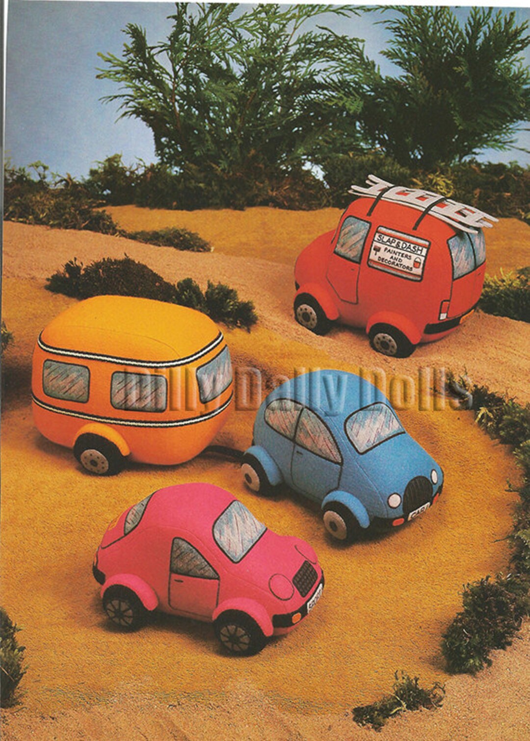 Van, Car, Sport Car and Caravan Soft Toy Sewing Pattern - Etsy