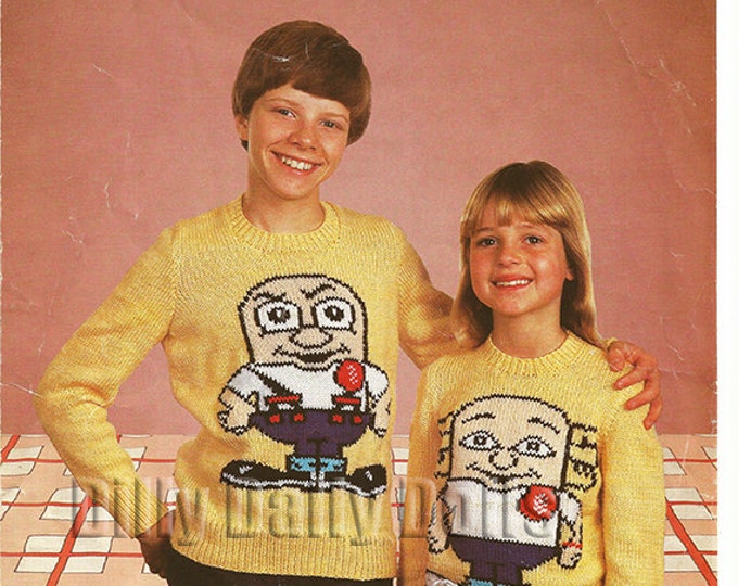 Rare Weetabix Dunk and Bixie Jumper Knitting Patterns in Double Knit ...