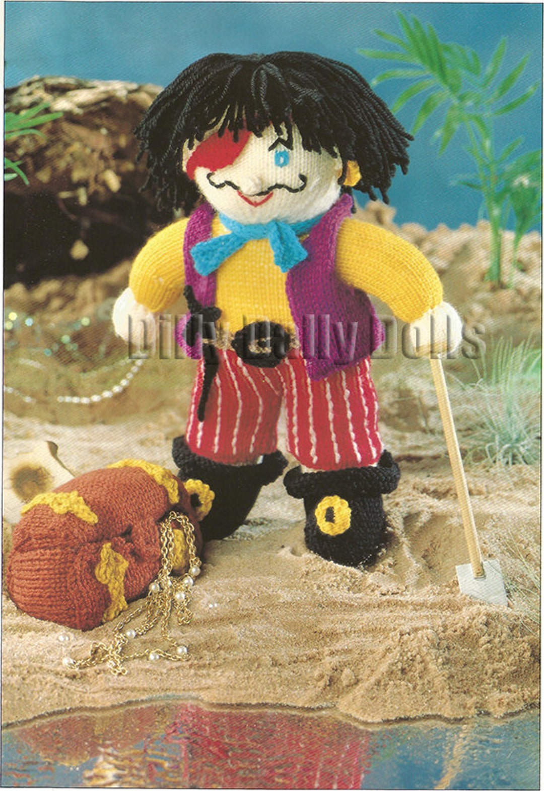 Pirate Toy/doll Knitting Pattern - Etsy