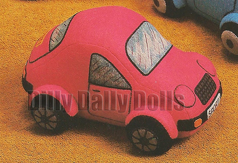 Van Car Sport Car and Caravan Soft Toy Sewing Pattern - Etsy UK