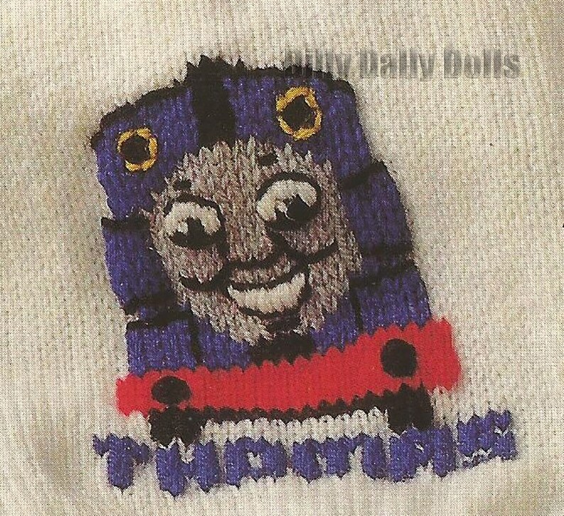 Thomas Tank Engine Intarsia Sweater for Baby DIGITAL PDF Knitting ...