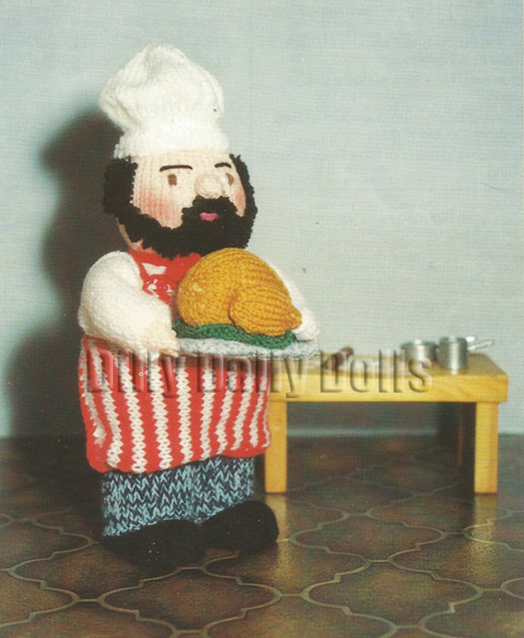 Vintage CHEF Toy Knitting Pattern - Etsy