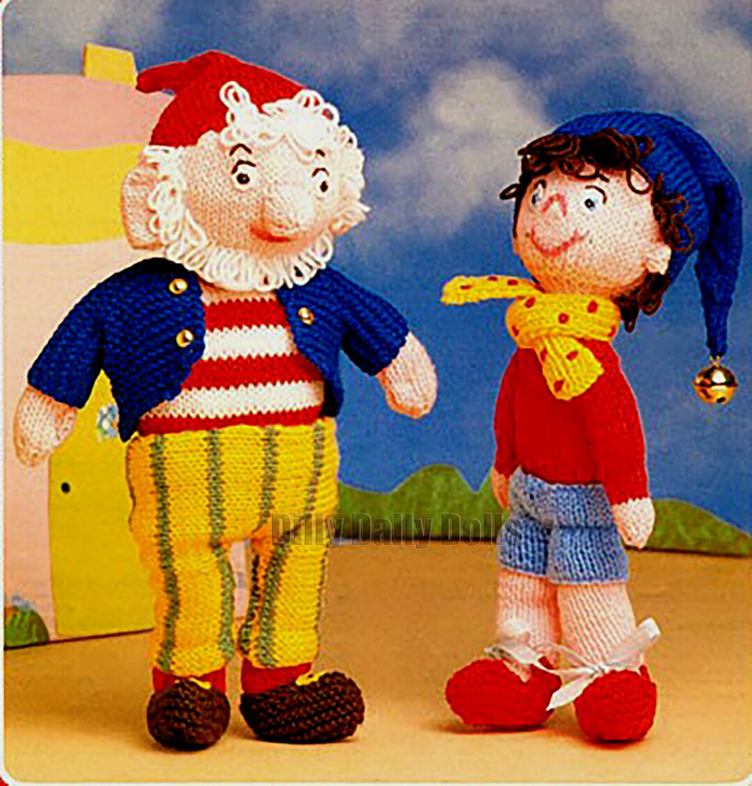 Vintage Noddy and Big Ears Toy DIGITAL PDF Knitting Pattern in DK Yarn ...