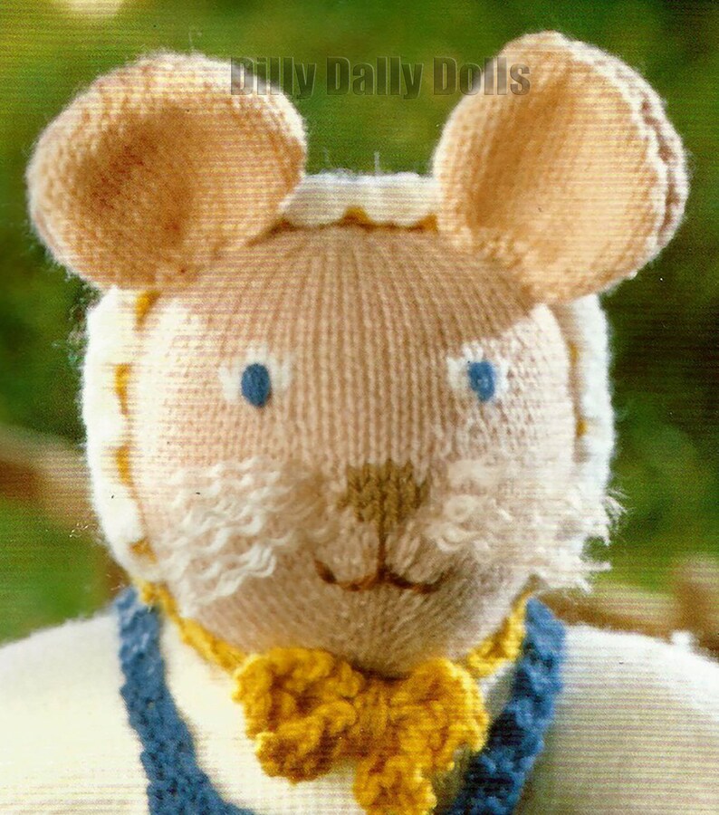 Country Mouse Toy Knitting Pattern - Etsy UK