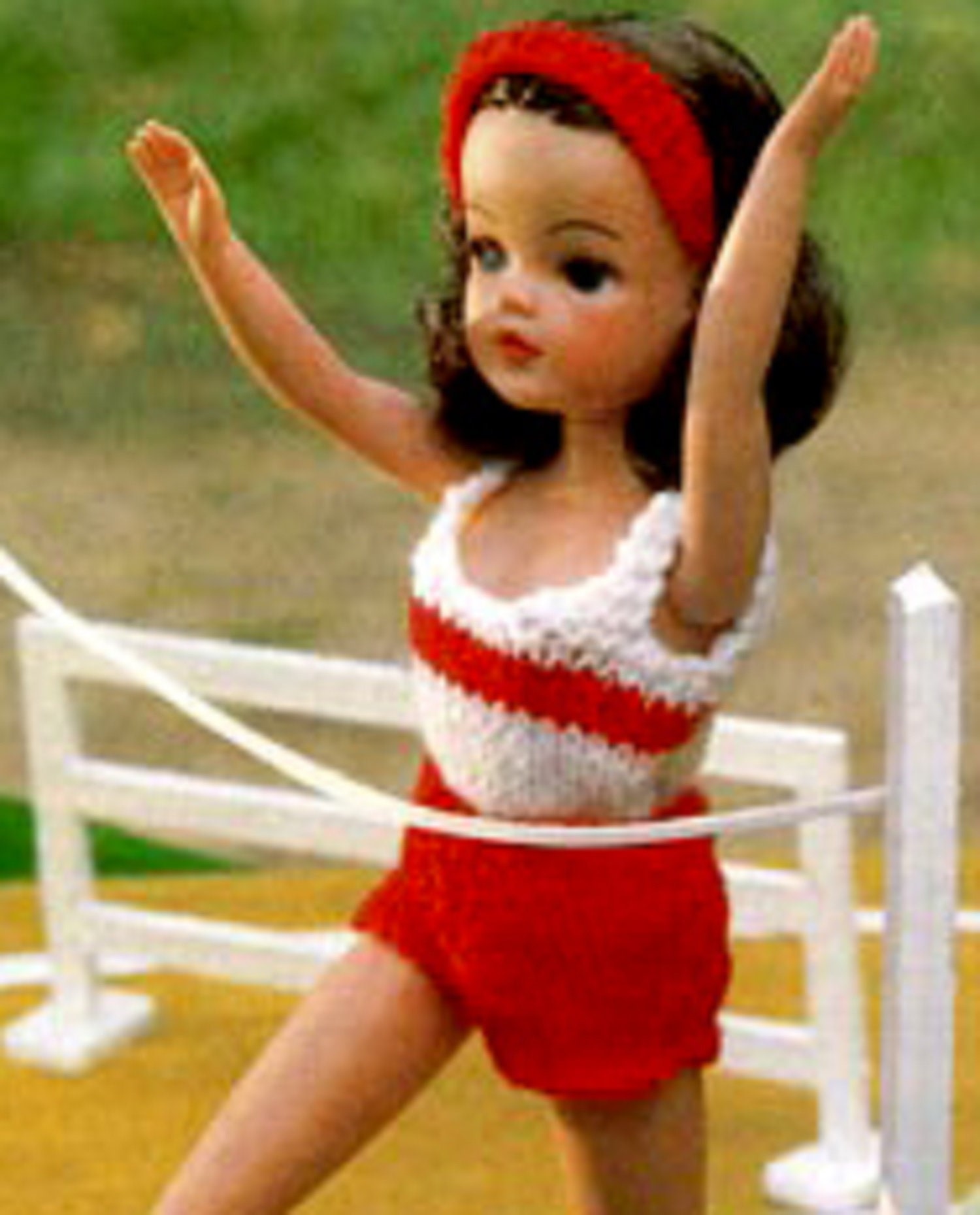 Vintage Barbie/sindy Doll Sports Outfit Knitting Pattern Shorts ...