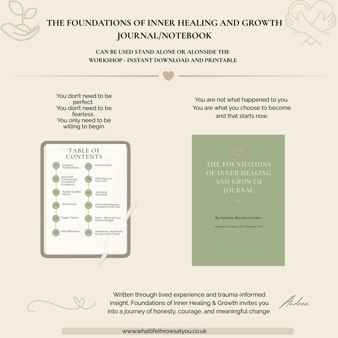 Inner Healing & Growth Journal – Printable PDF - Etsy