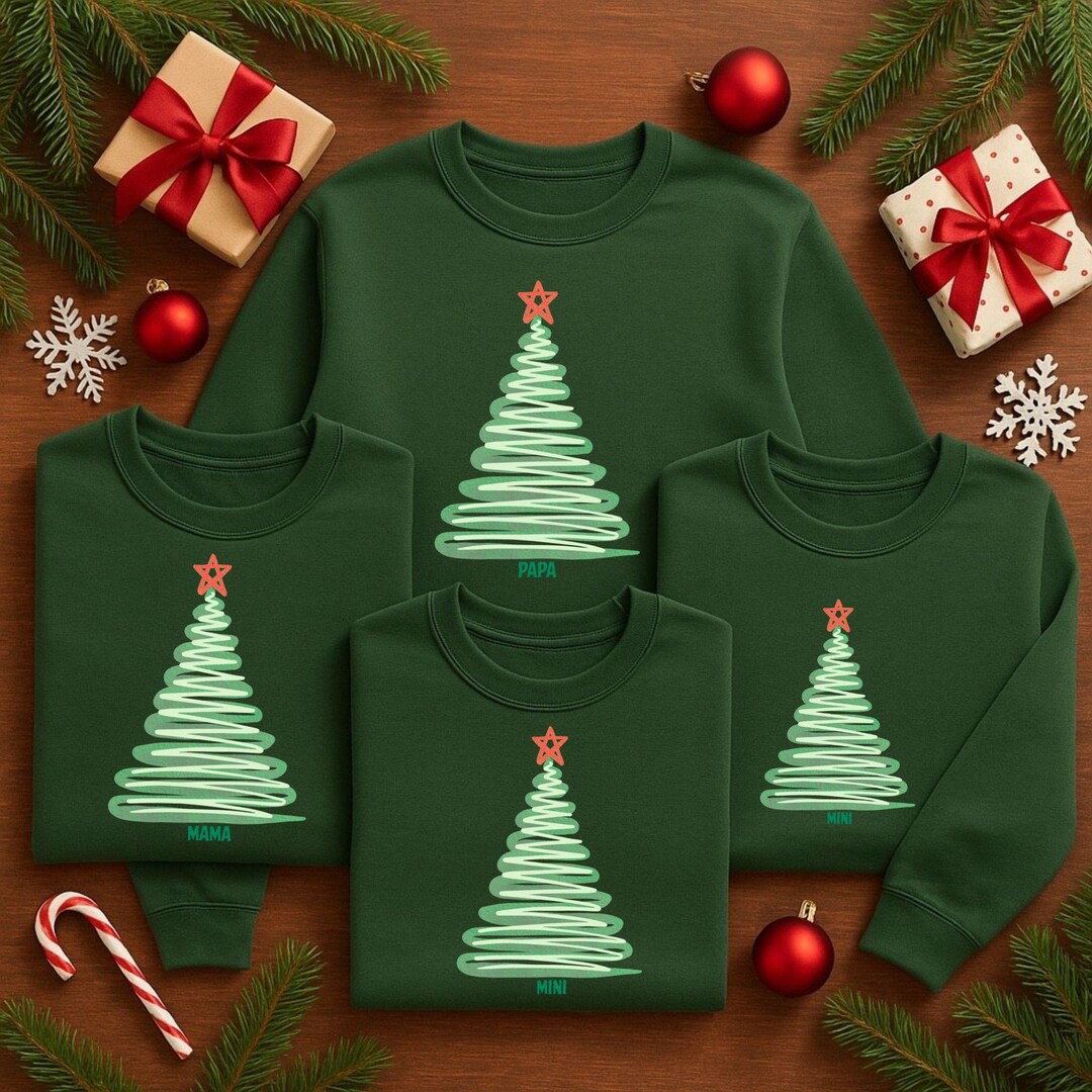 Papa Mama Mini Christmas Set PNG Design Digital Download - Etsy