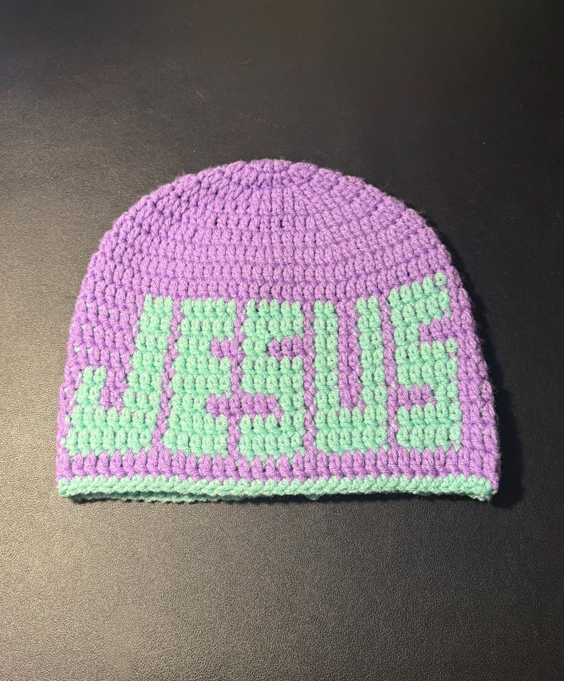 Jesus Crochet Beanie - Etsy