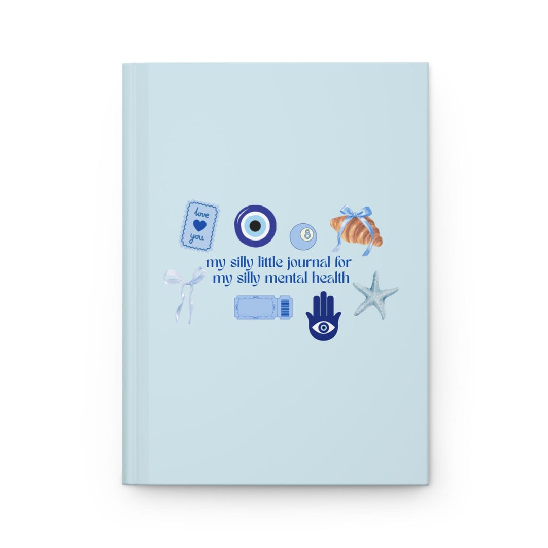 Silly Mental Health Journal Coqette Core | Hardcover Matte - Etsy