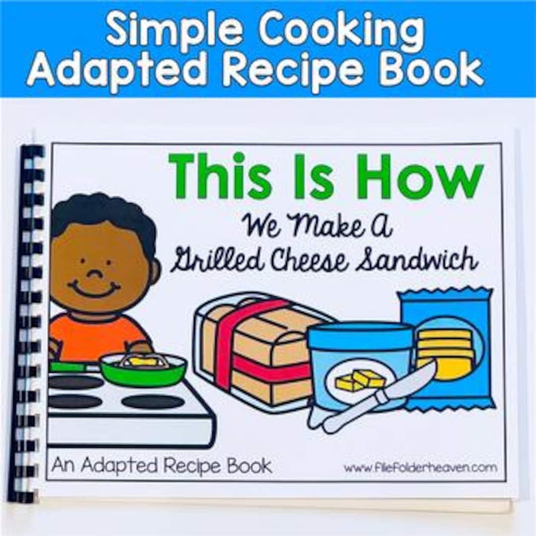 Visual Recipe Adapted Book - Grilled Cheese Sandwich Steps Guide - Etsy