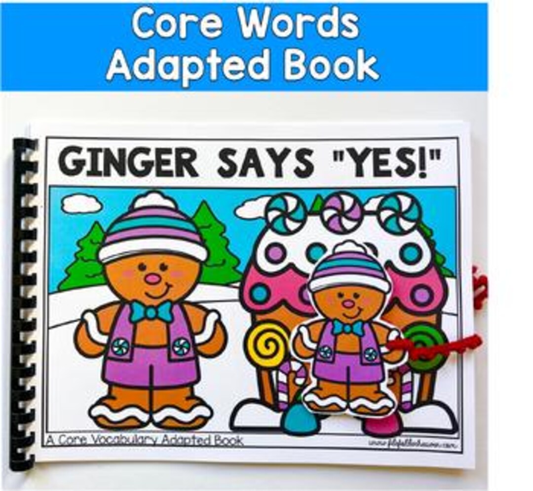 Core Word Yes Activity Book, Gingerbread Theme (tracing & Matching) - Etsy