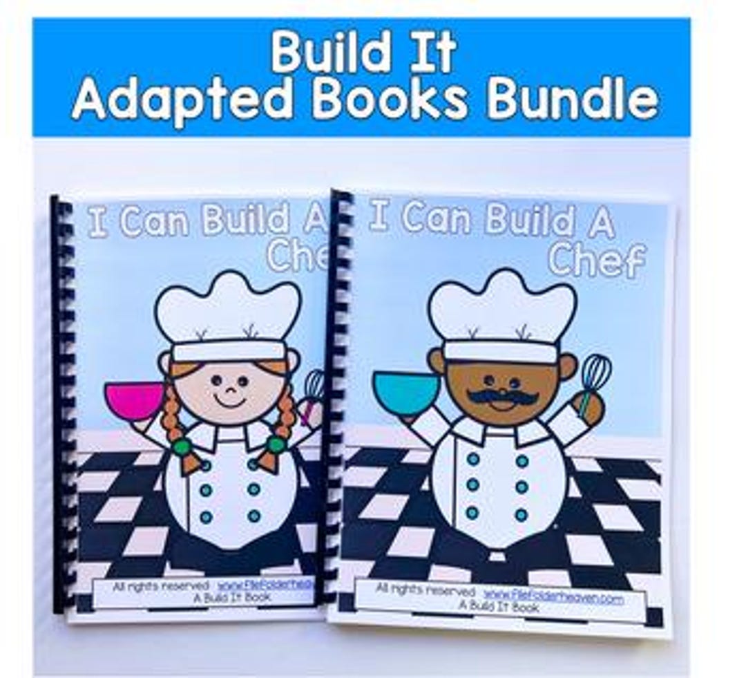 Chef Adapted Book Set: Hands-on Learning Tools, 3 Mini Books - Etsy