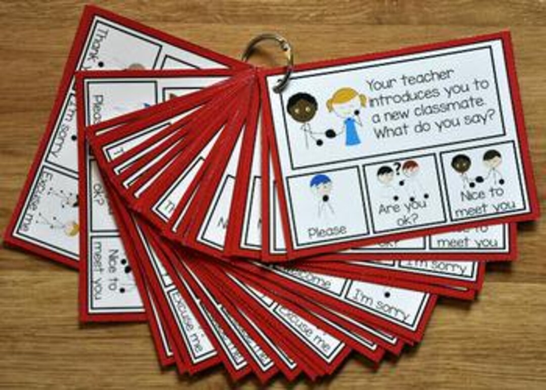 Manners Task Cards: Please, Thank You, Excuse Me - Social Skills ...