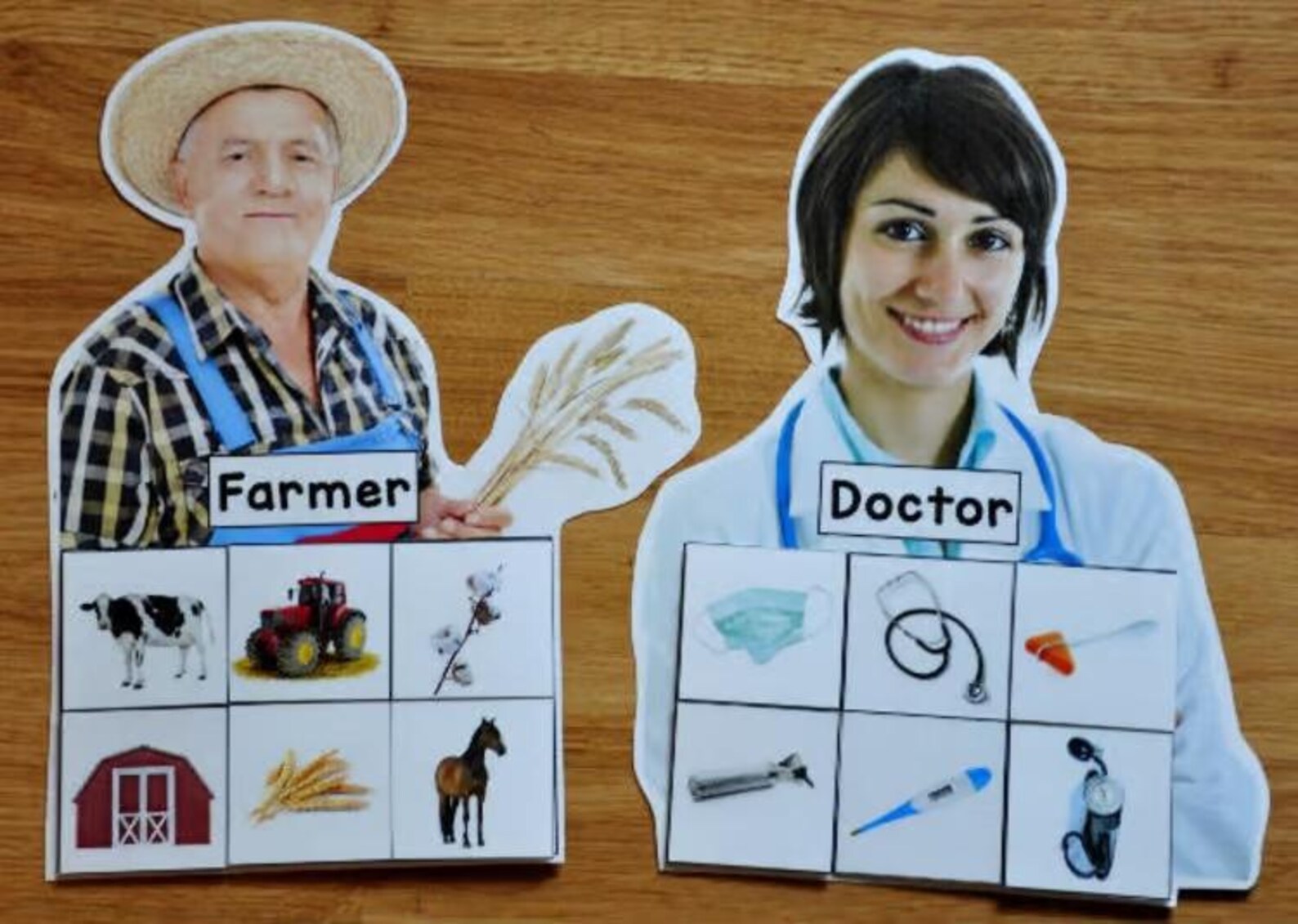 Community Helpers Sorting Mats, Real Photos (preschool & Special Ed) - Etsy
