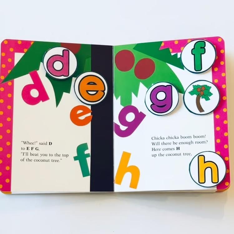 Chicka Chicka Boom Boom Alphabet Props - Interactive Storytelling Set ...