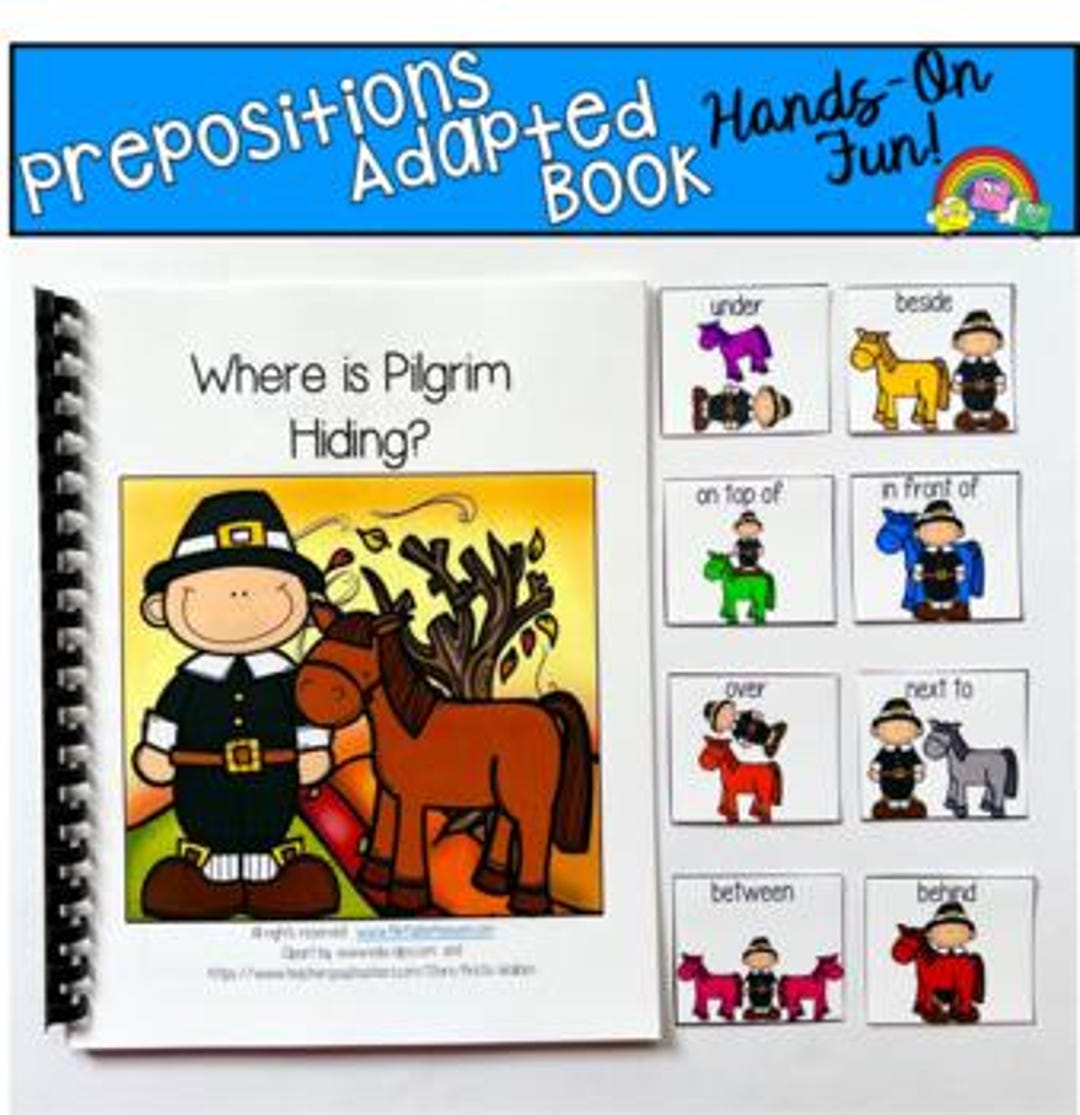 Where is Pilgrim Hiding? Adapted Book - Thanksgiving Prepositions Game ...