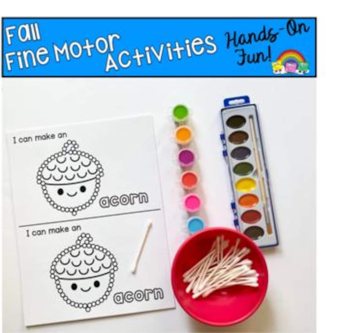 Q-tip Painting Set: Fall Themed Art - 26 Unique Autumn Designs - Etsy