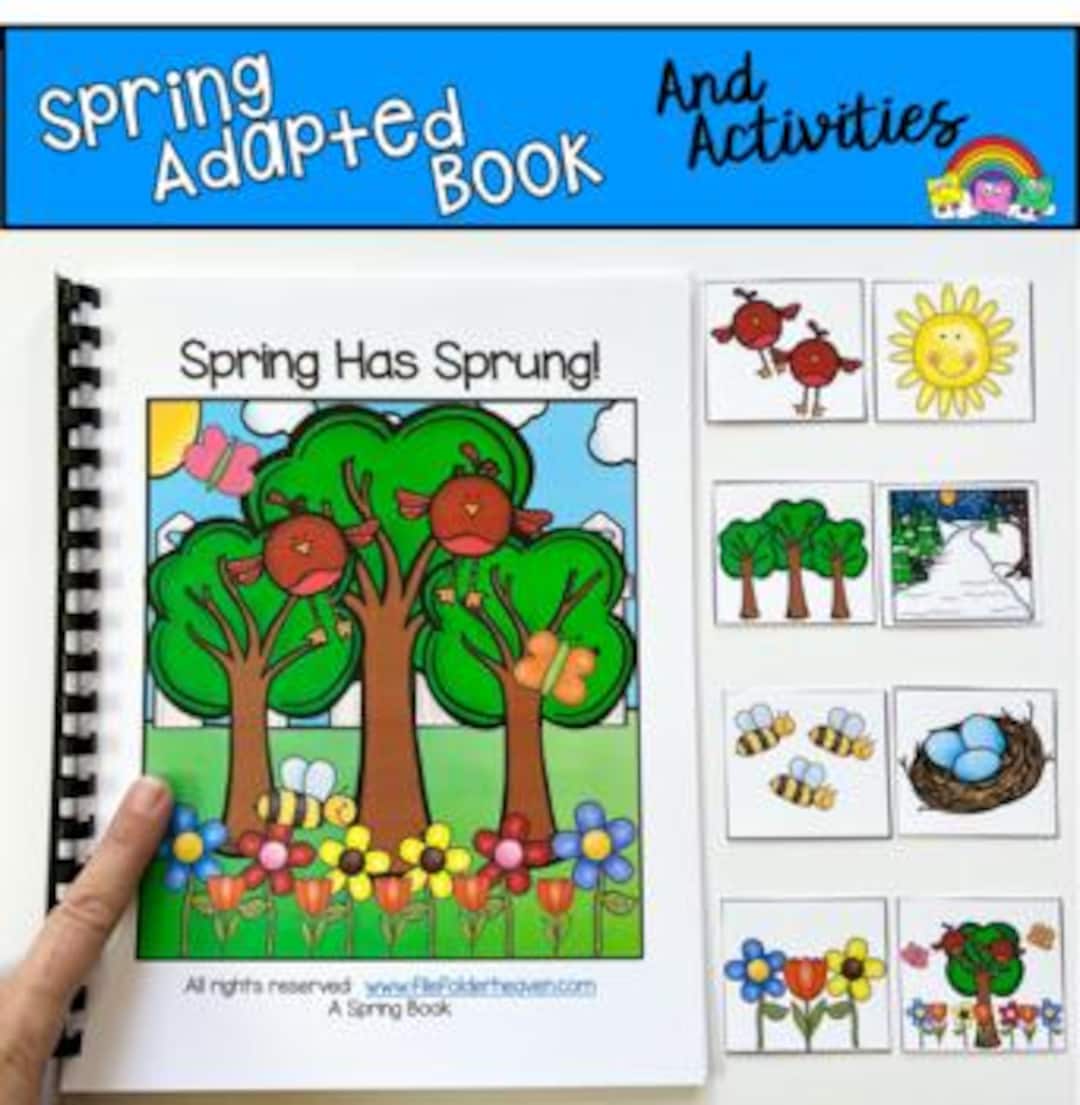 Adapted Books Unit: Spring Theme Learning Activities (includes Games ...