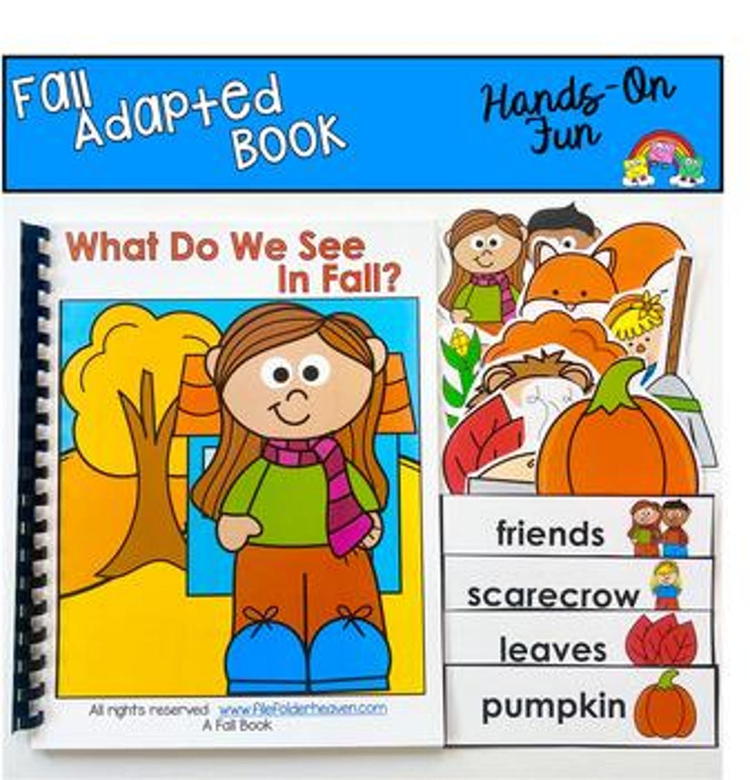 Fall Adapted Book: Interactive Core Vocabulary Riddles - Etsy