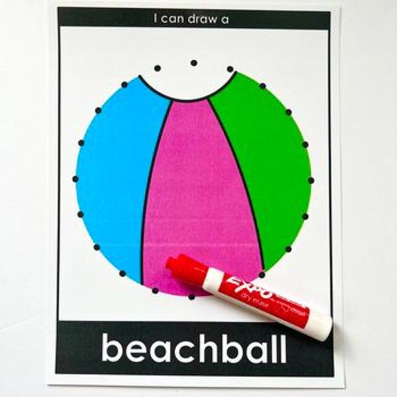 Summer Dot to Dot Worksheets - Fine Motor Practice for Kids - Etsy