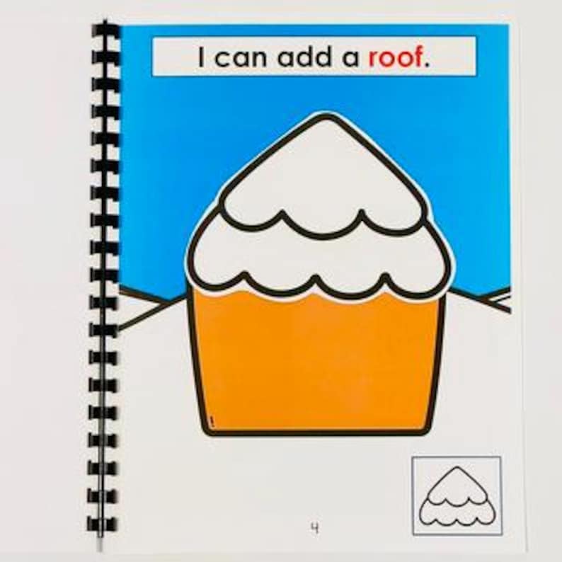 Holiday Sequencing Activity Book: Build a Gingerbread House - Etsy