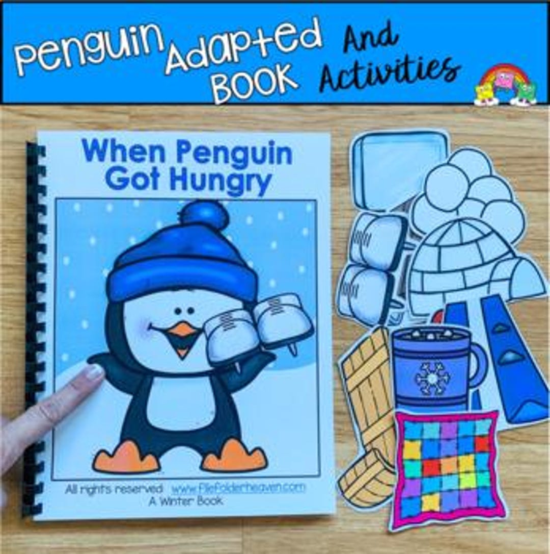 Penguin Adapted Book: Interactive Winter Story and Activities - Etsy