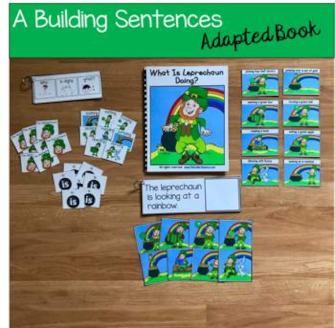 Leprechaun Sentence Builder Book - Interactive Literacy for Kids - Etsy