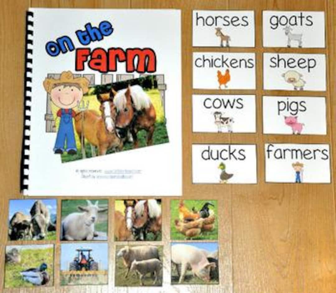 Farm Adapted Book: Real Photos for Early Reading Skills - Etsy
