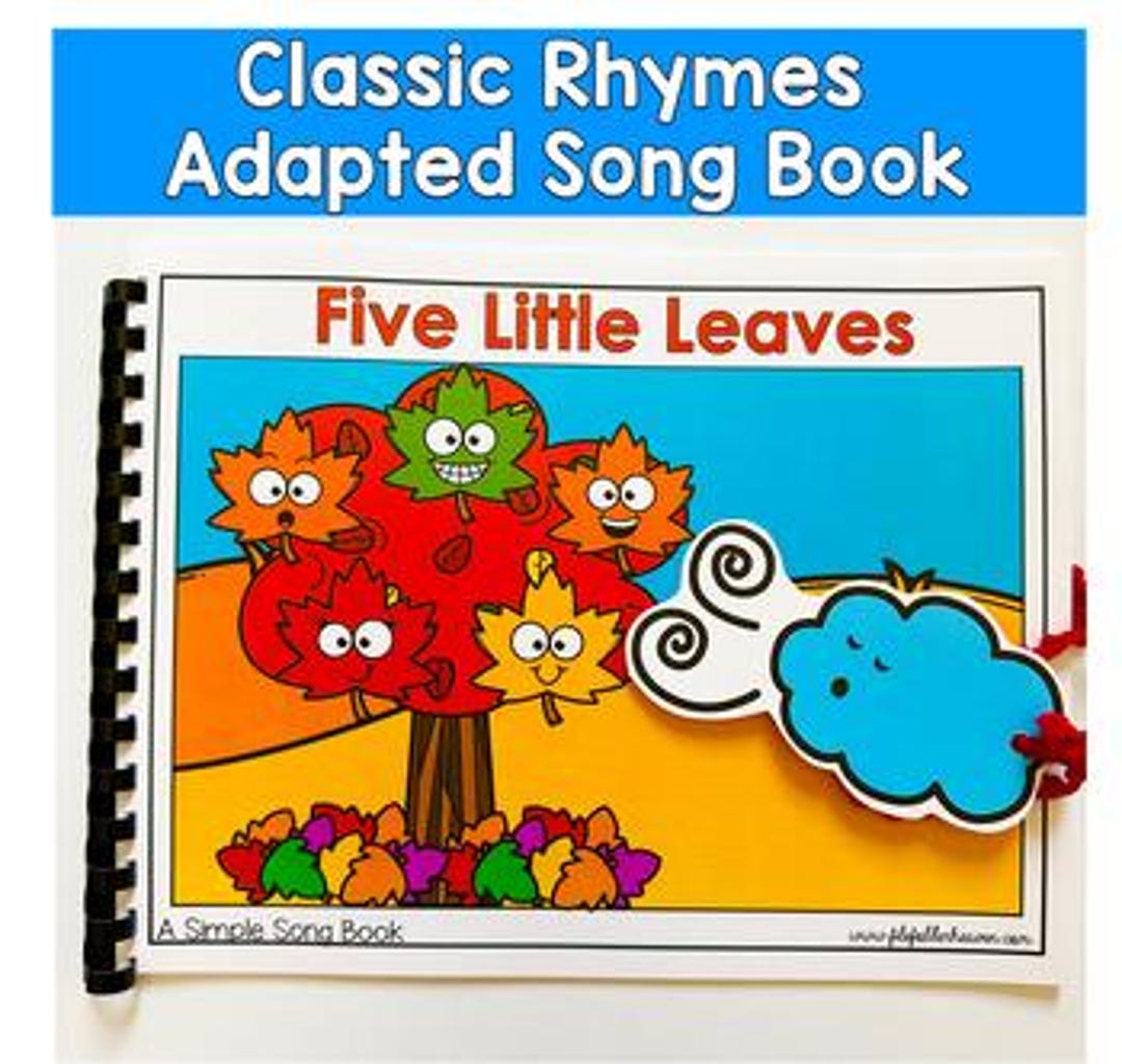 Five Little Leaves Song Book: Interactive Fall Circle Time Activity - Etsy