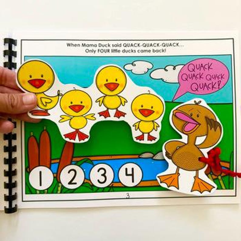 Adapted Kids Song Book: Five Little Ducks - Interactive Learning Play ...