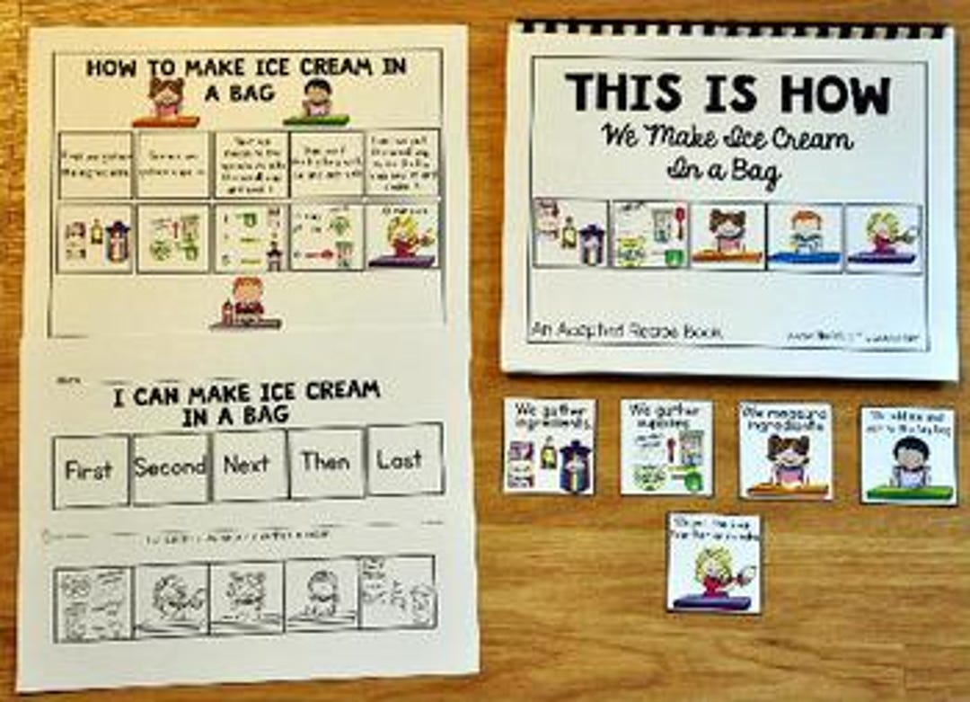 Ice Cream in a Bag Recipe Book: Adapted Cooking Activity (digital ...