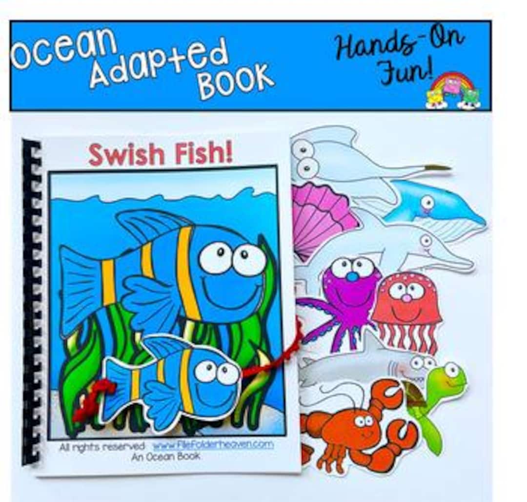 Adapted Story Book: Ocean Theme - Sequencing and Comprehension Skills ...