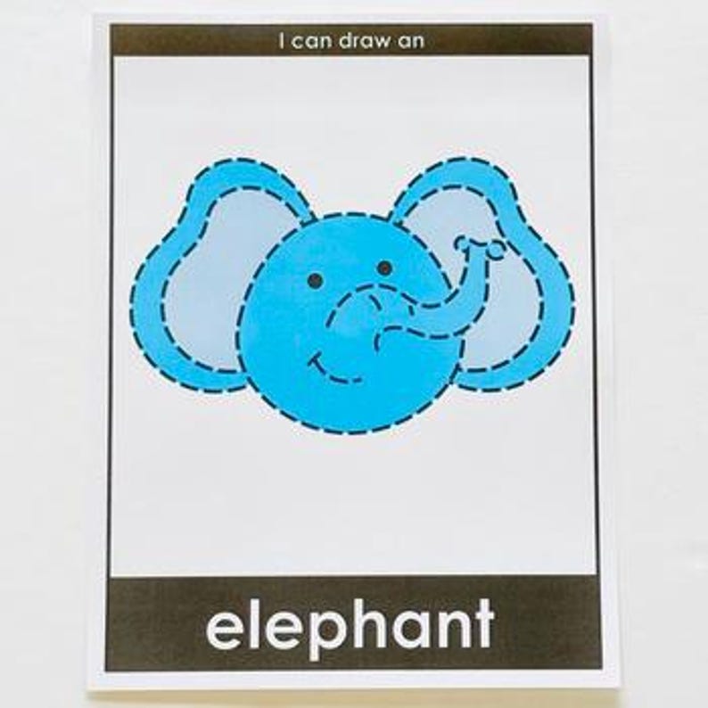 Zoo Tracing Activity Set for Kids (fine Motor Skills Practice) - Etsy