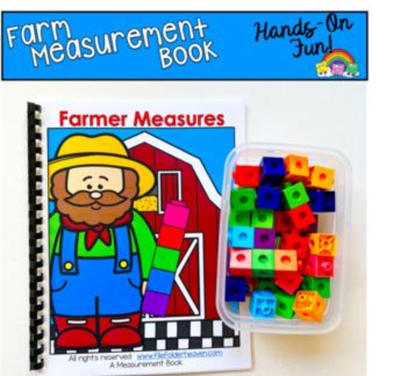 Farm-themed Math Game: Printable Measurement Practice for Kids - Etsy