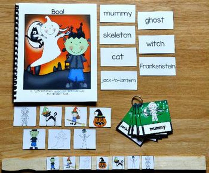 Halloween Literacy Resource: Adapted Book & Vocabulary Activities ...