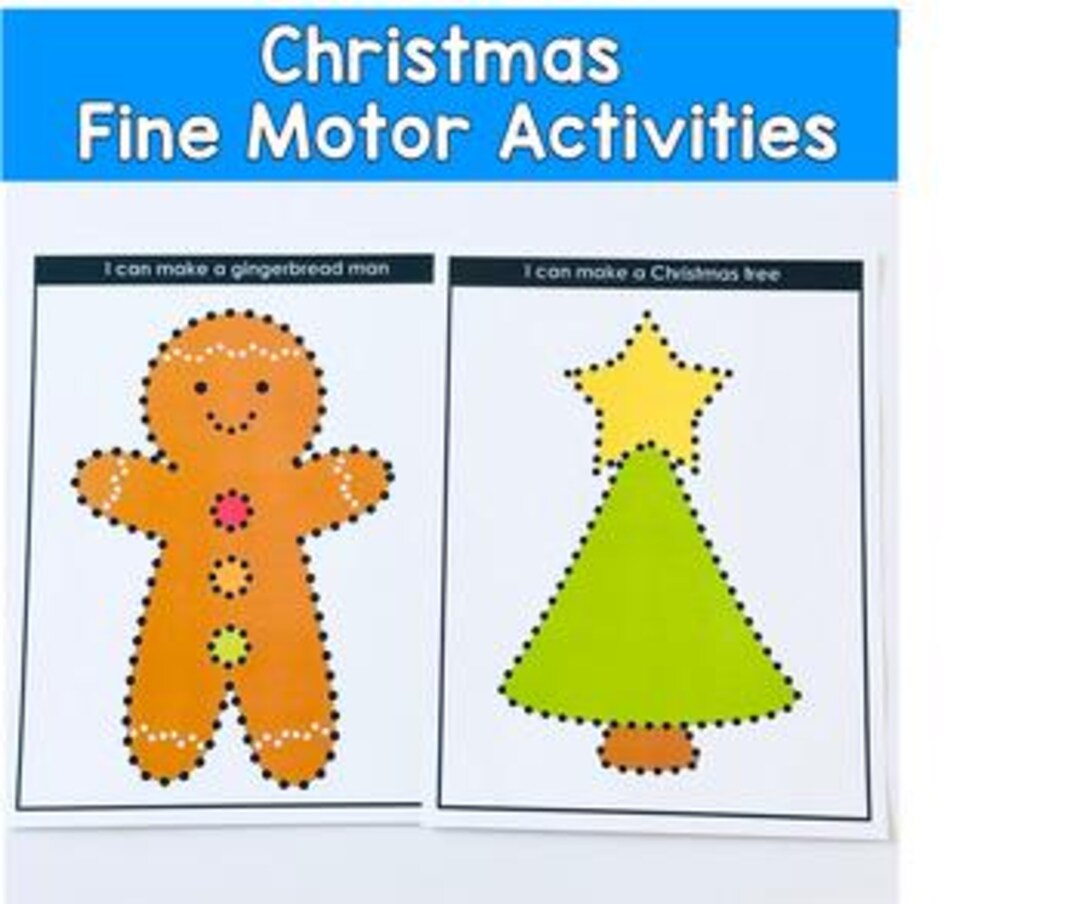 Push Pin Fine Motor Set: Christmas Theme - Preschool & OT Use - Etsy