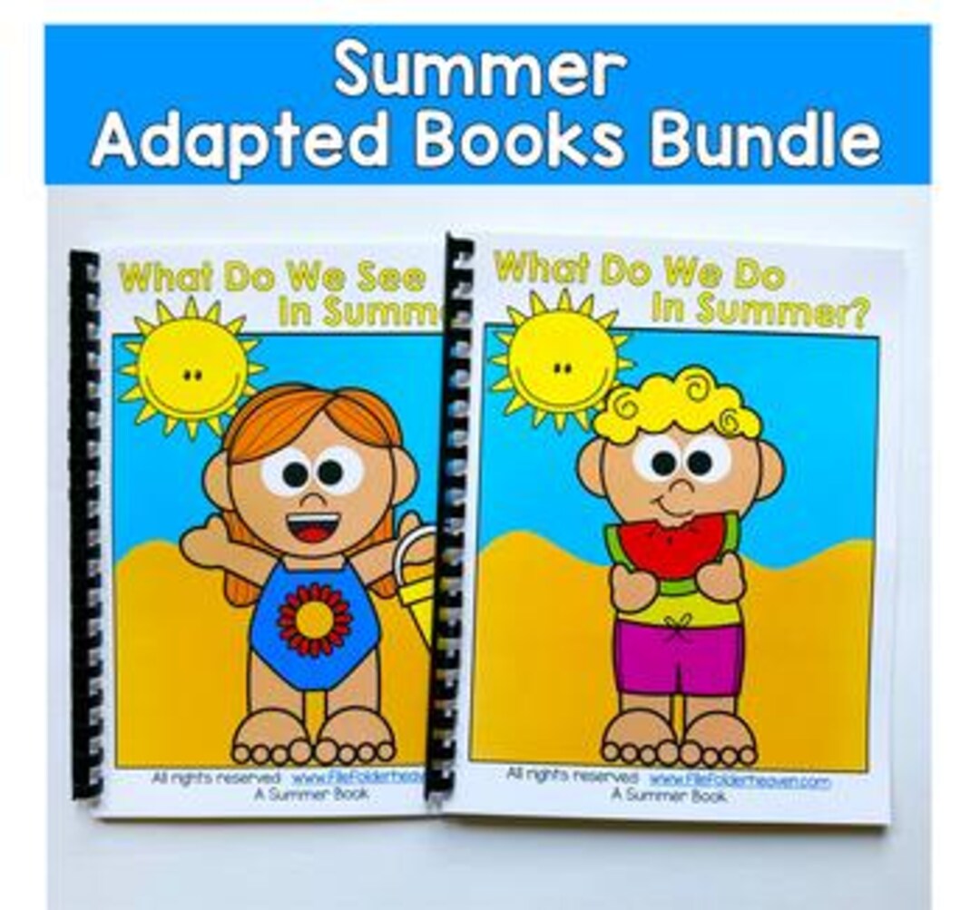 Summer Adapted Books Mini-bundle - Interactive Language Activities - Etsy