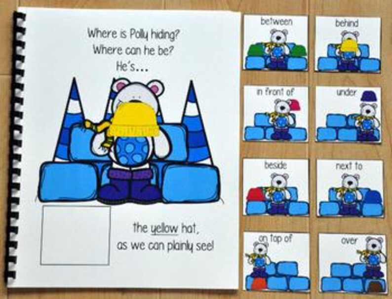 Polar Bear Adapted Book Where is Polly Hiding (prepositions & Colors ...
