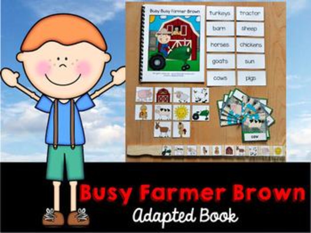 Farm Life Adapted Book and Activities (vocabulary, Sequencing, Sorting ...