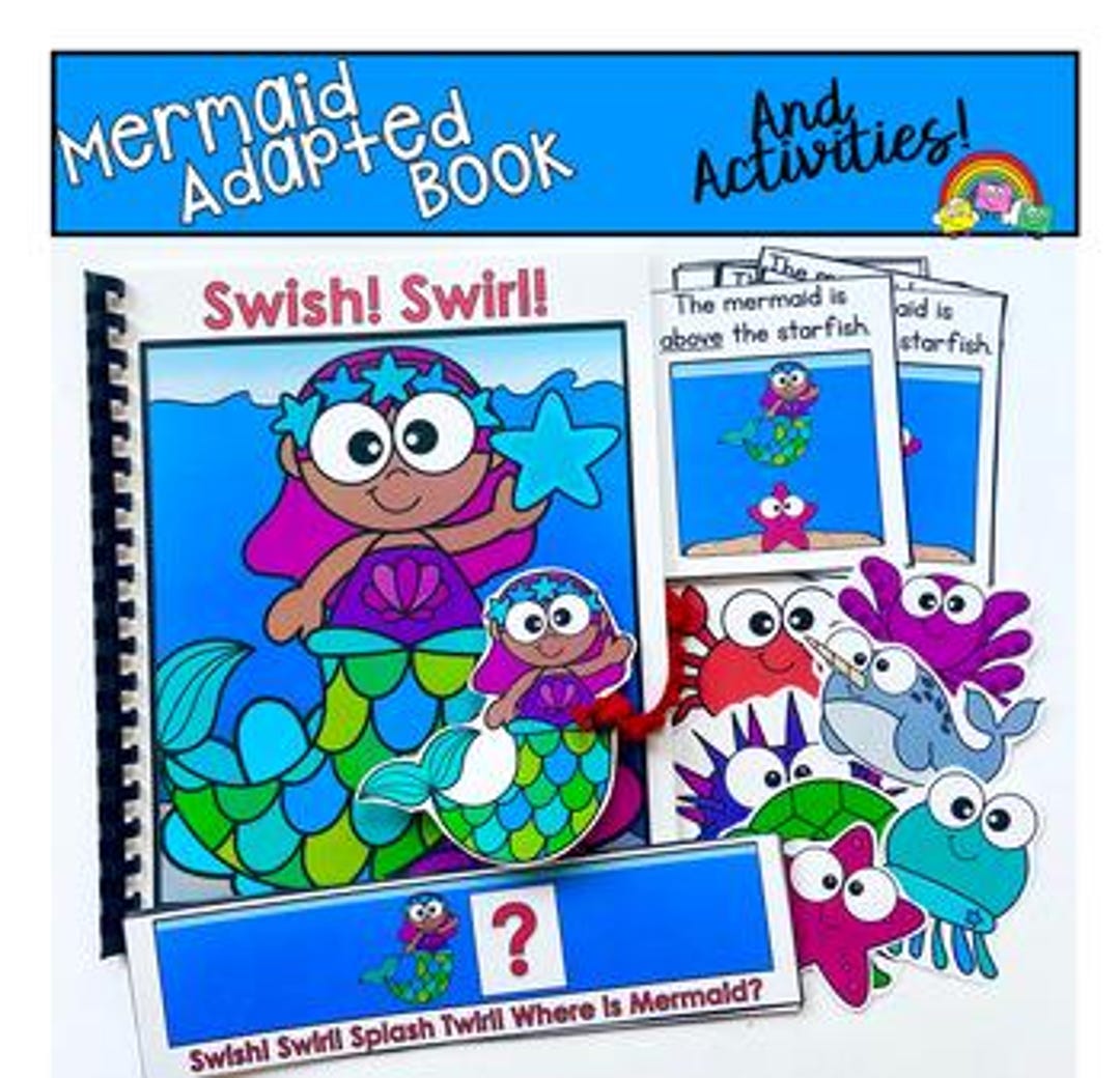 Ocean-themed Mermaid Adapted Book - Story Sequencing and Vocabulary ...