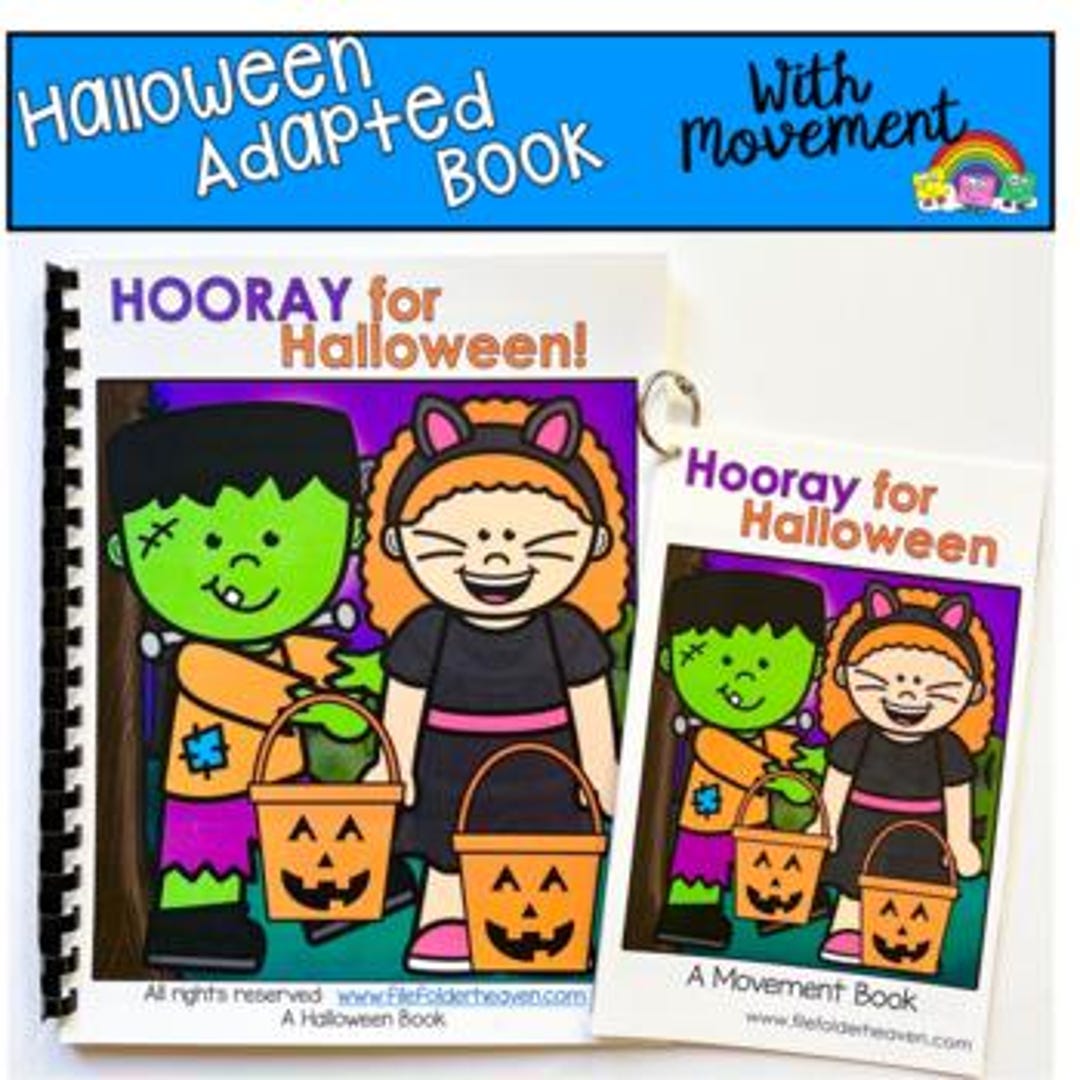 Adapted Halloween Book: Fall Movement Practice - Autism Friendly - Etsy