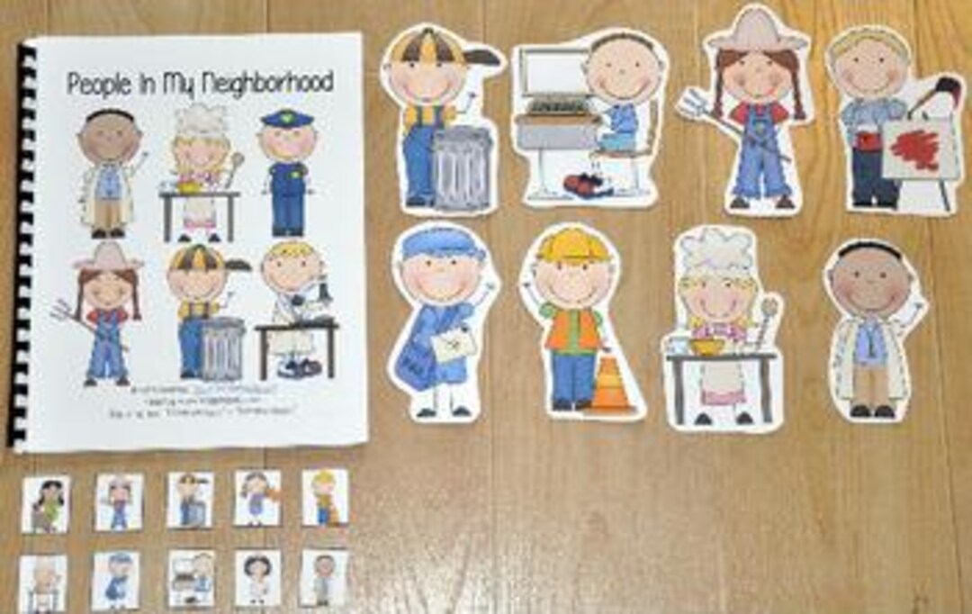 Adapted Song Book: Community Helpers Theme - Fun Learning for Kids - Etsy