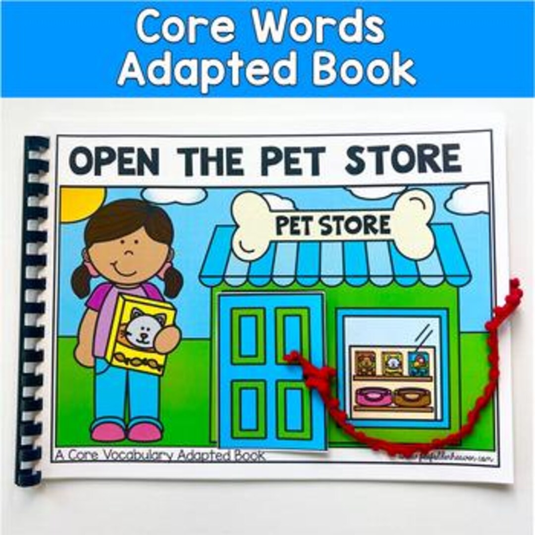 Core Words Learning Book: Pet Store Theme - Tracing and Write & Wipe - Etsy