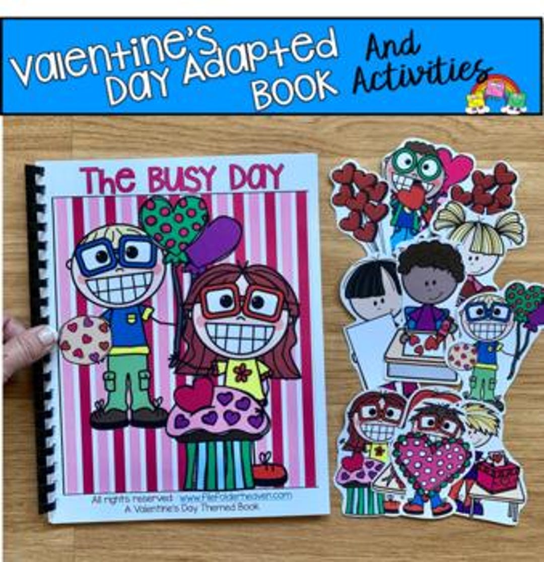 Valentine's Day Adapted Book - Interactive Story With Visual Aids - Etsy