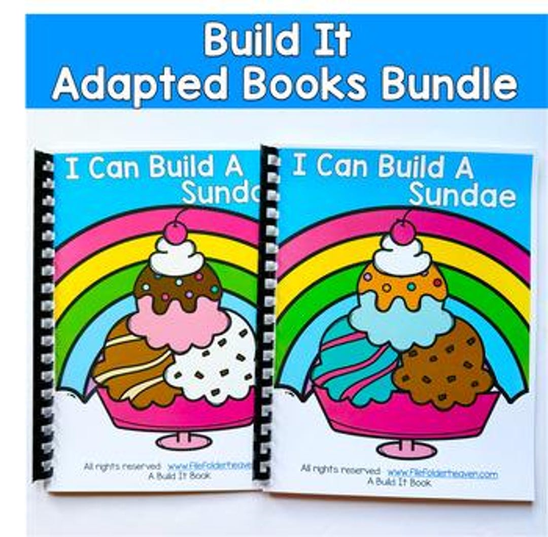 Ice Cream Sundae Activity Books - Sequencing and Vocabulary Practice - Etsy