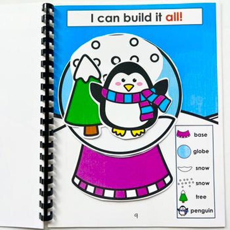 Build It Adapted Book, Snowman Snow Globe (following Directions & Motor ...