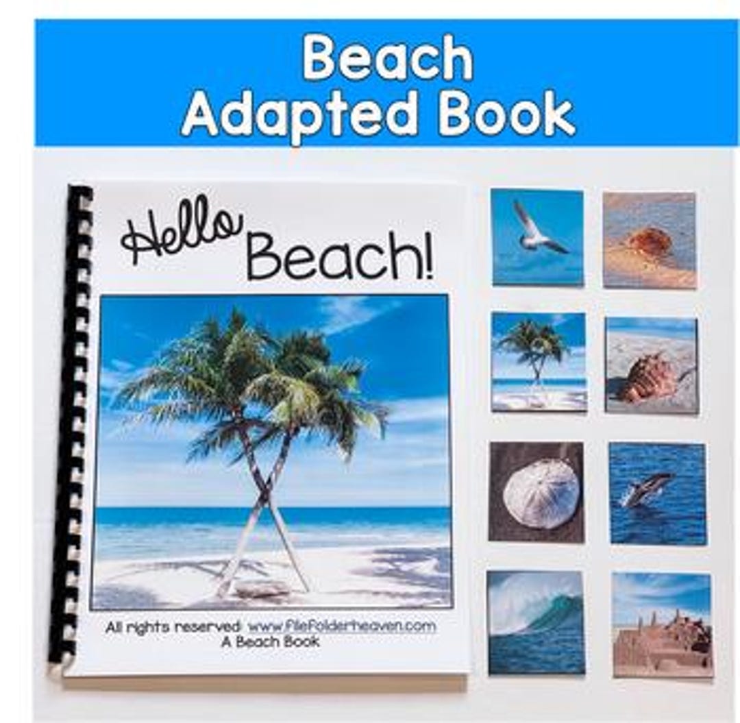 Beach Adapted Book: Real Photos, Core Word Hello, Flip Activities - Etsy