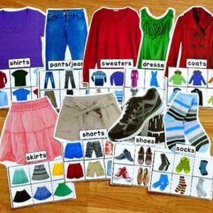 Clothing Sorting Mats: Real Photos for Hands-on Learning - Etsy