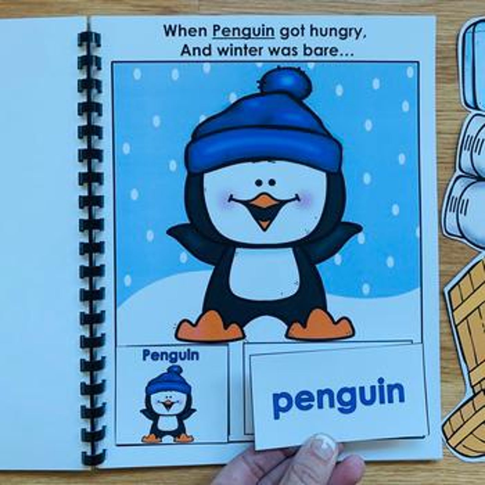 Penguin Adapted Book: Interactive Winter Story and Activities - Etsy