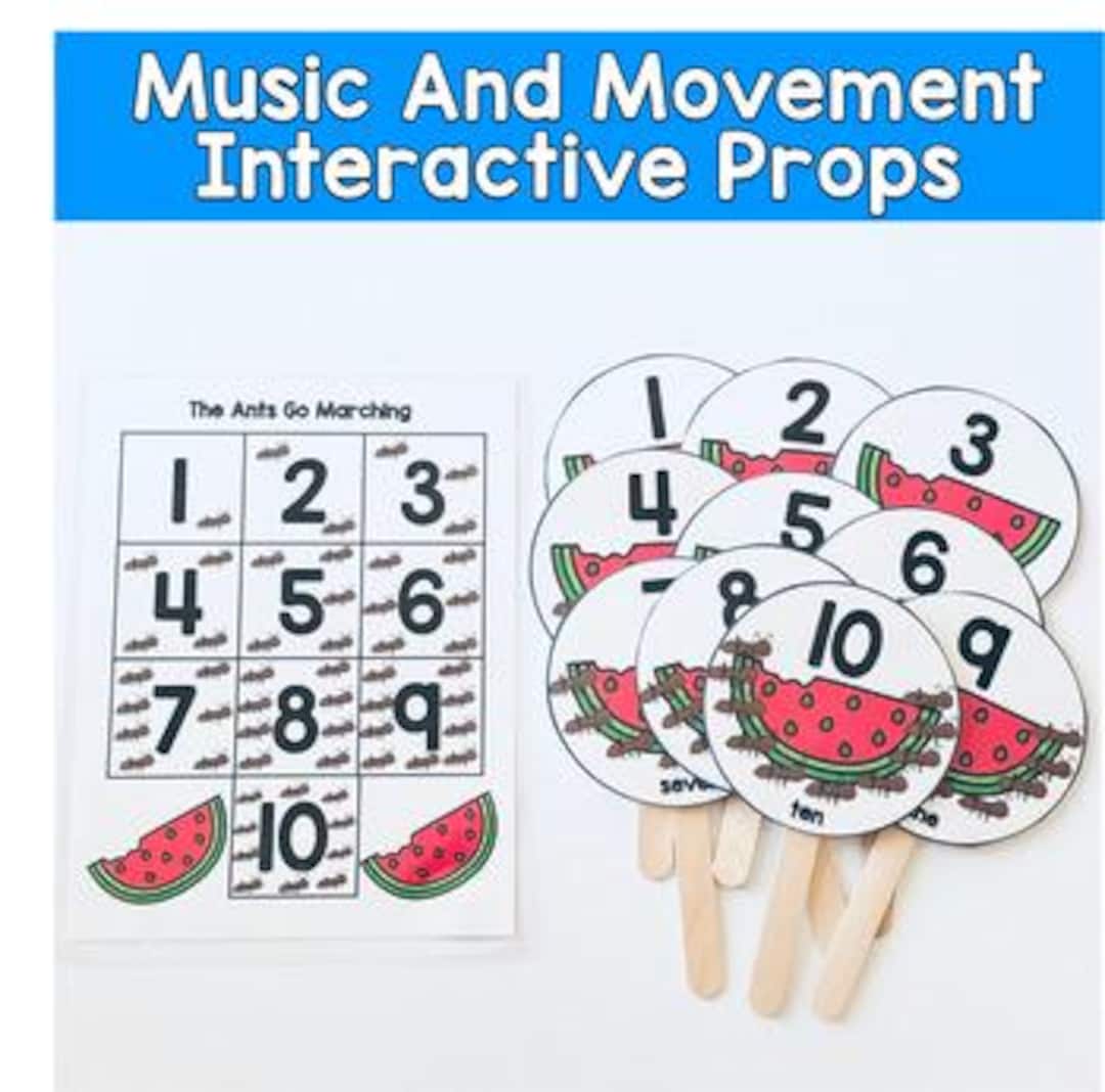Ants Go Marching Counting Set: Number Props 1-10 for Circle Time - Etsy